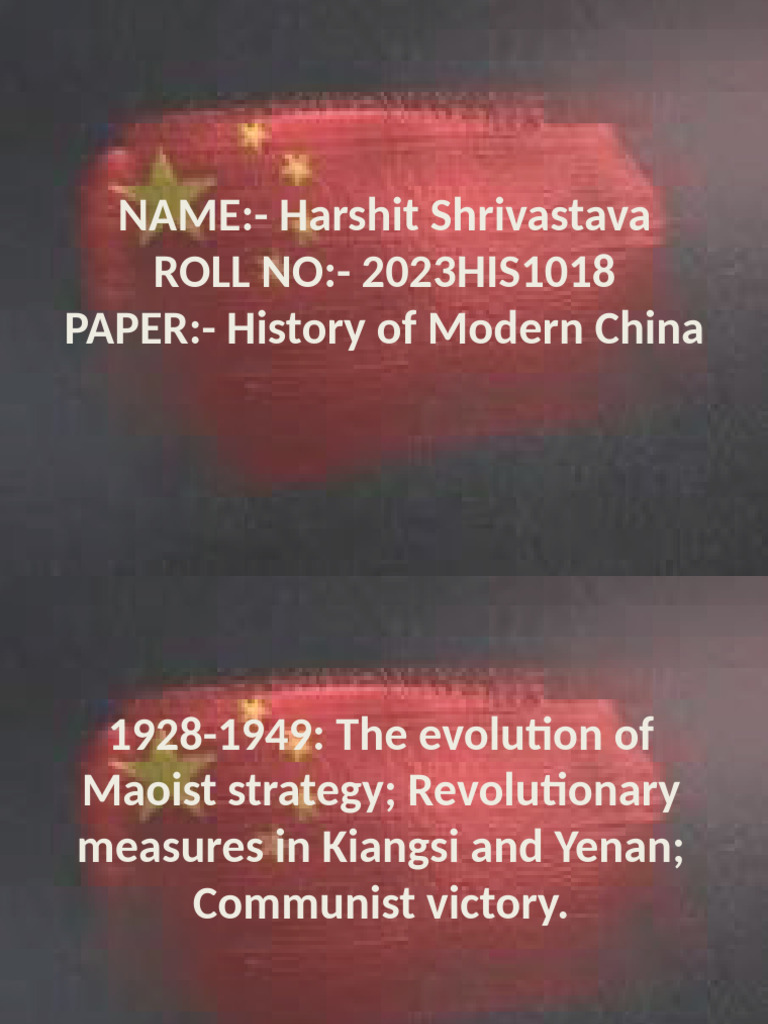 Meji Constitution, 2023his1018 Harshit | PDF | Mao Zedong | Politics Of China