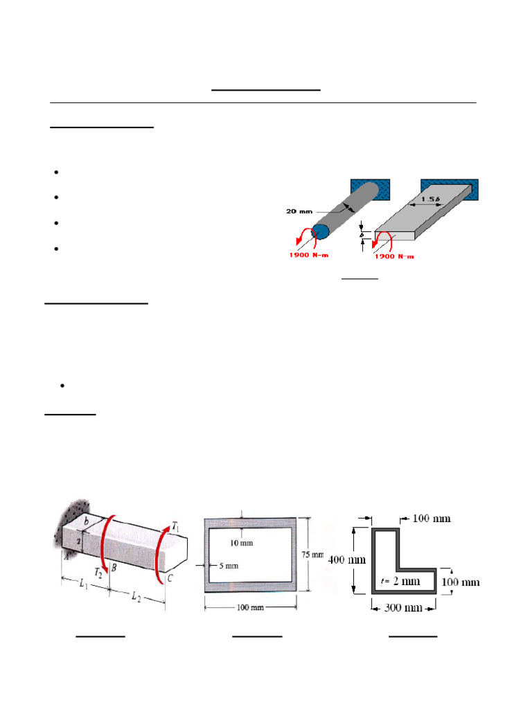 CVL420-W2025-Assignment 3-Torsion | PDF