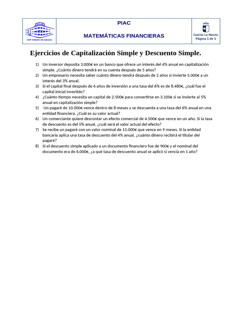 Capit Descuentosimple | PDF