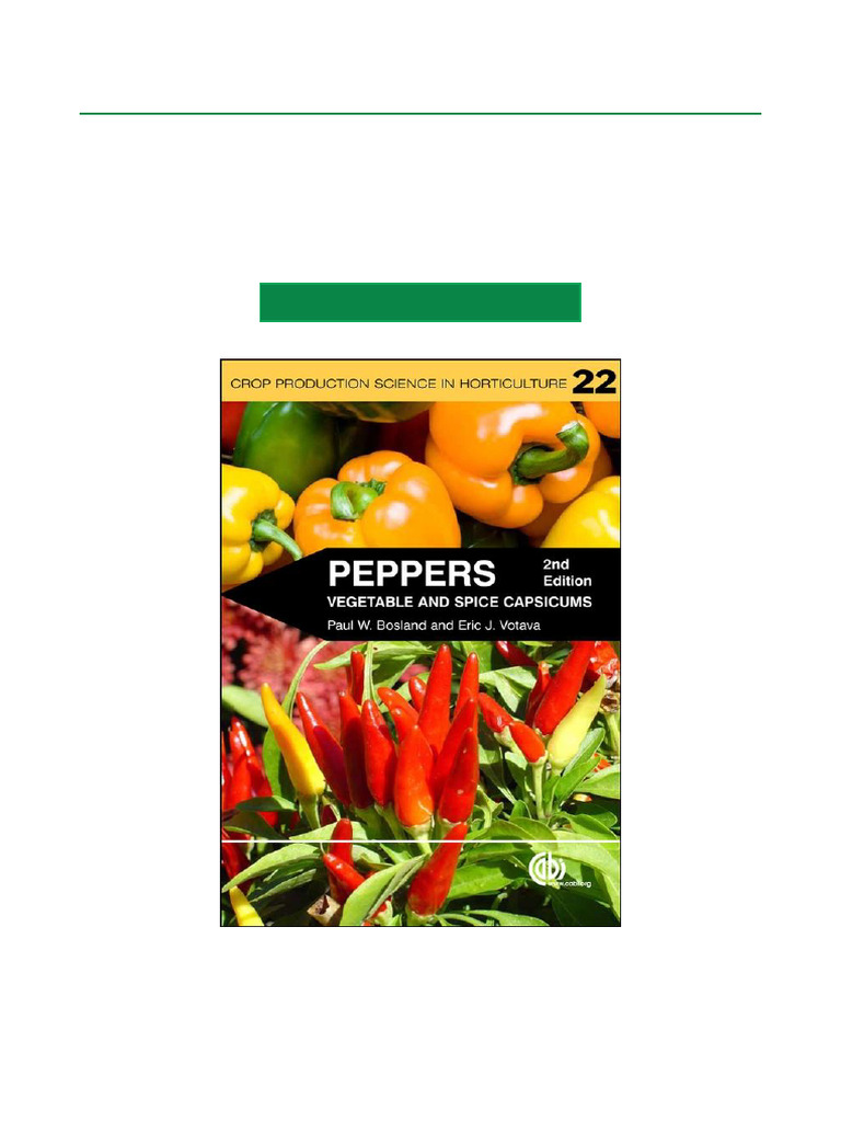 (Ebook PDF) Peppers Vegetable and Spice Capsicums 2nd Edition Premium ...