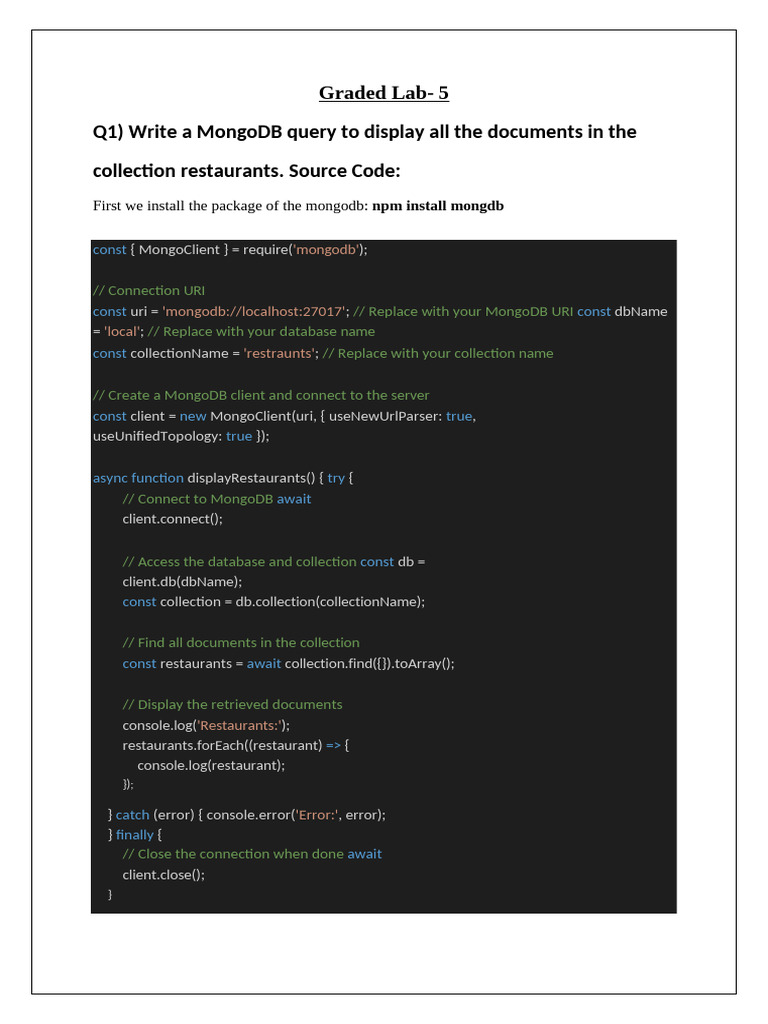 Graded Lab - 5 - Ishita | PDF