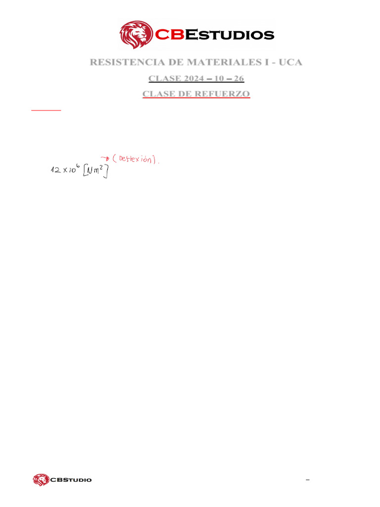 Clase 26 Octubre - RM1 - 2C2024 - CBEstudios | PDF