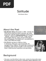 Solitude Poem Notes | PDF | Happiness