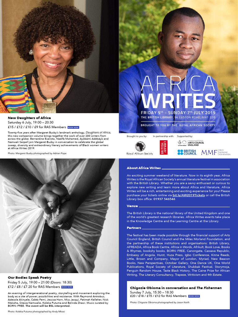 Africa Writes 2019 Folded Brochure ONLINE2 1 | PDF