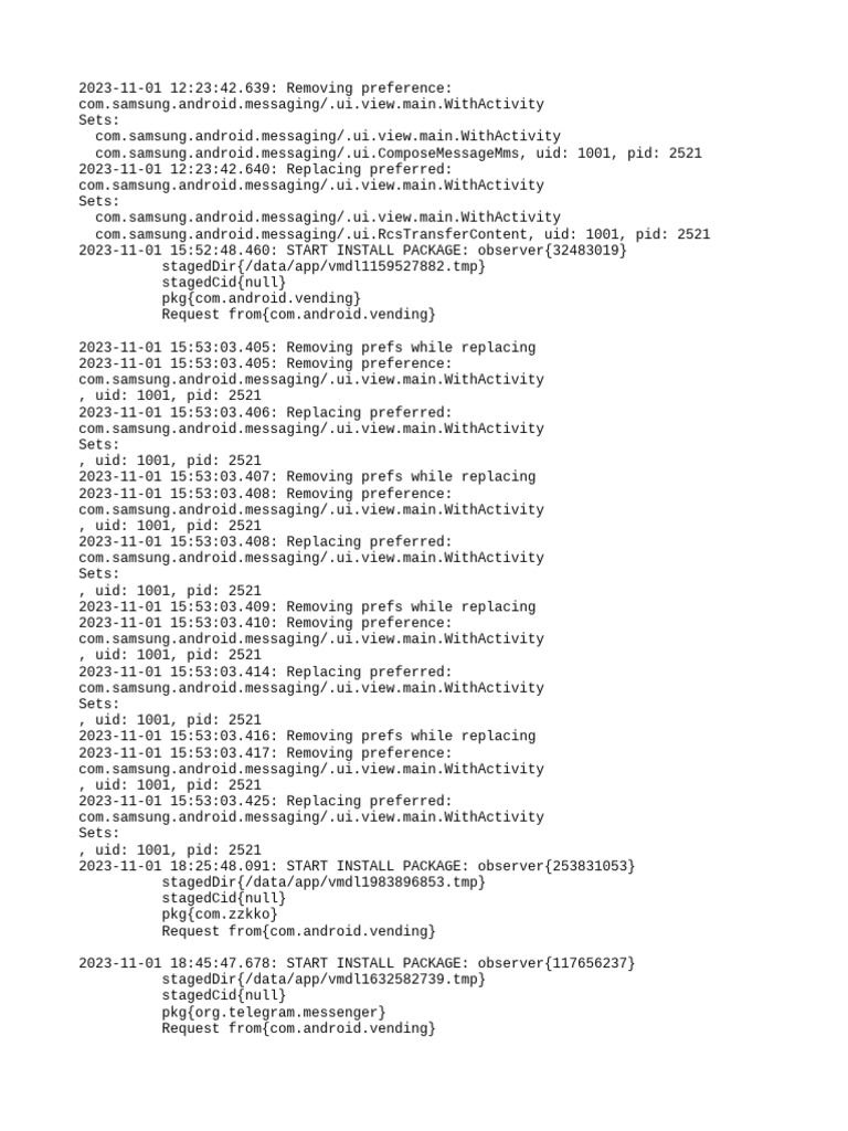 Pm Debug Info | PDF | Android (Operating System) | Mobile Software