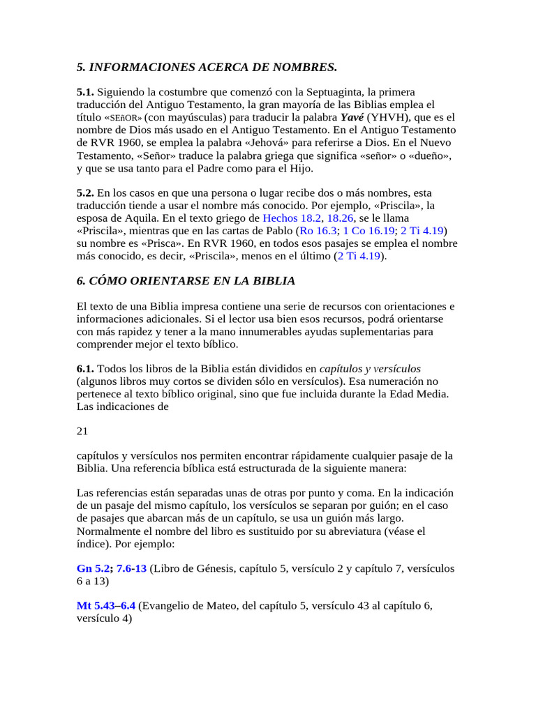 Informaciones Acerca de Nombres.: Yavé | PDF | Capítulos Y Versículos ...
