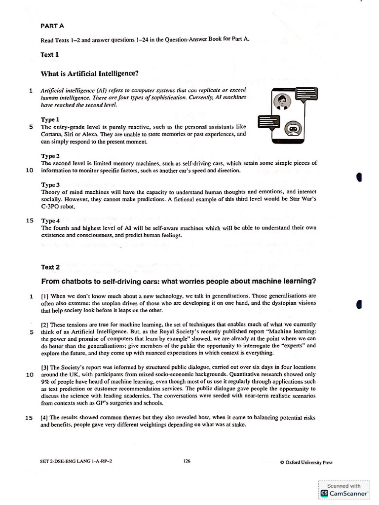Set 2 Paper 1 Reading | PDF