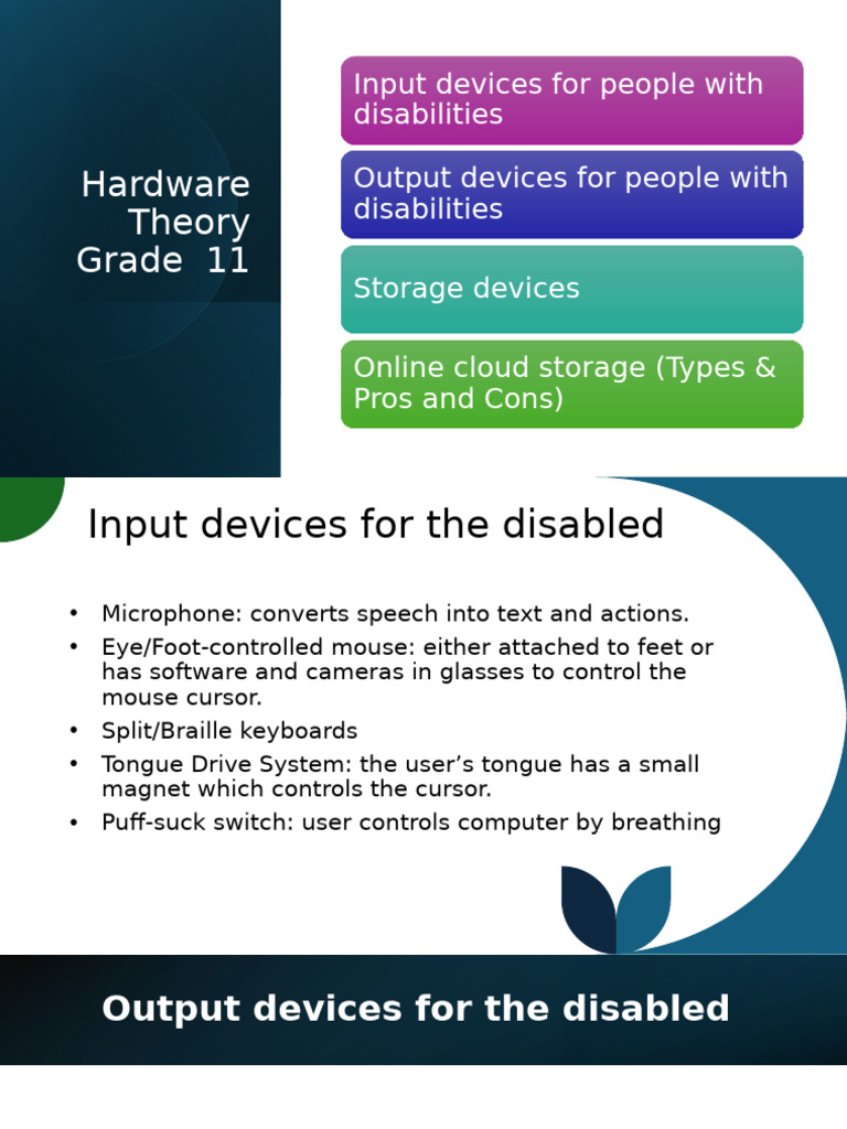 Hardware Theory Grade 11 | PDF | Hard Disk Drive | Computer Data Storage