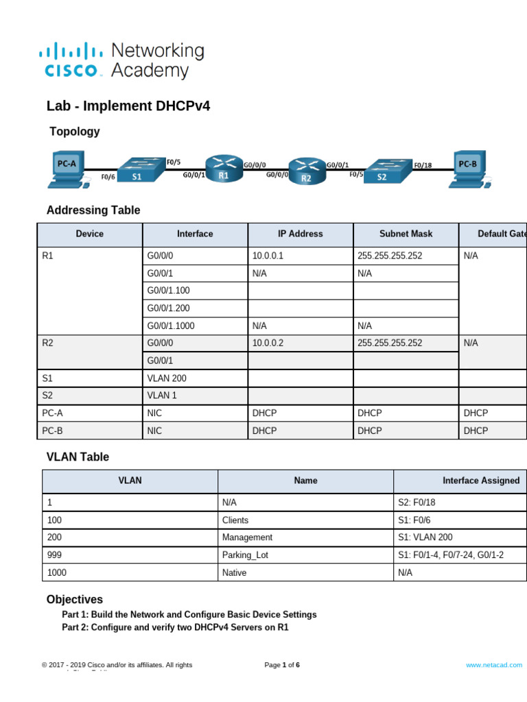 Configuring DHCPv4 and Relay Agents | PDF | Ip Address | Computer Science