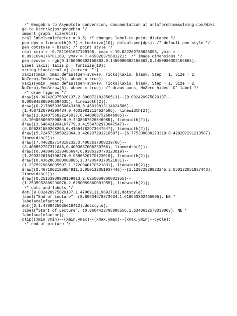 Geogebra Export | PDF