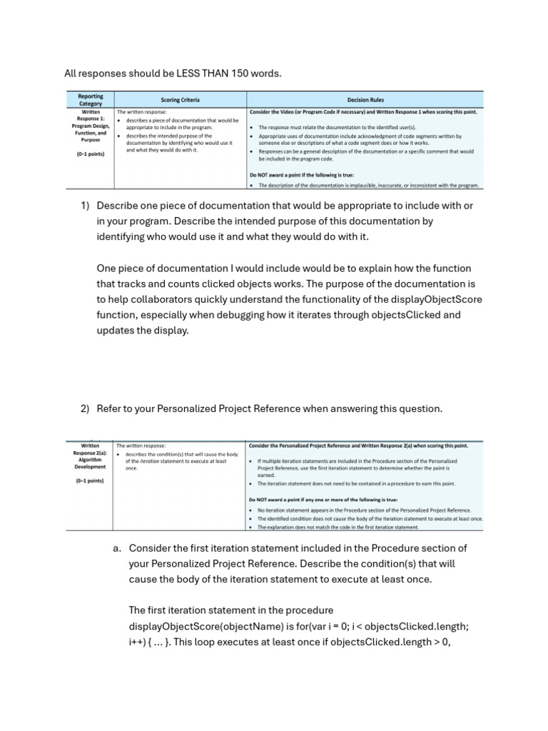 AP CSP Practice Question 1 | PDF