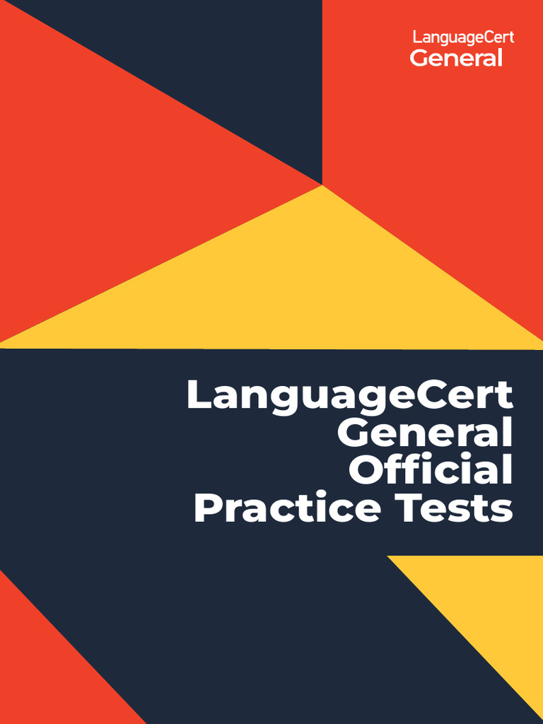 LanguageCert General - Book of Practice Papers - Test 1 To Finish ...