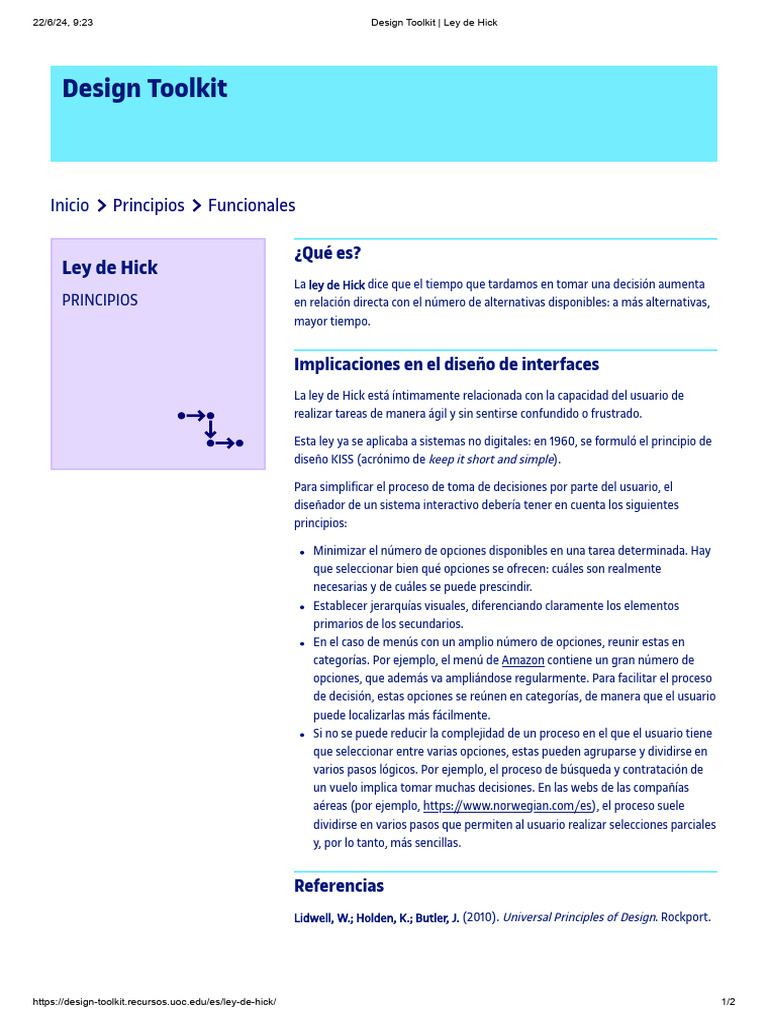 Ley de Hick | PDF | Informática