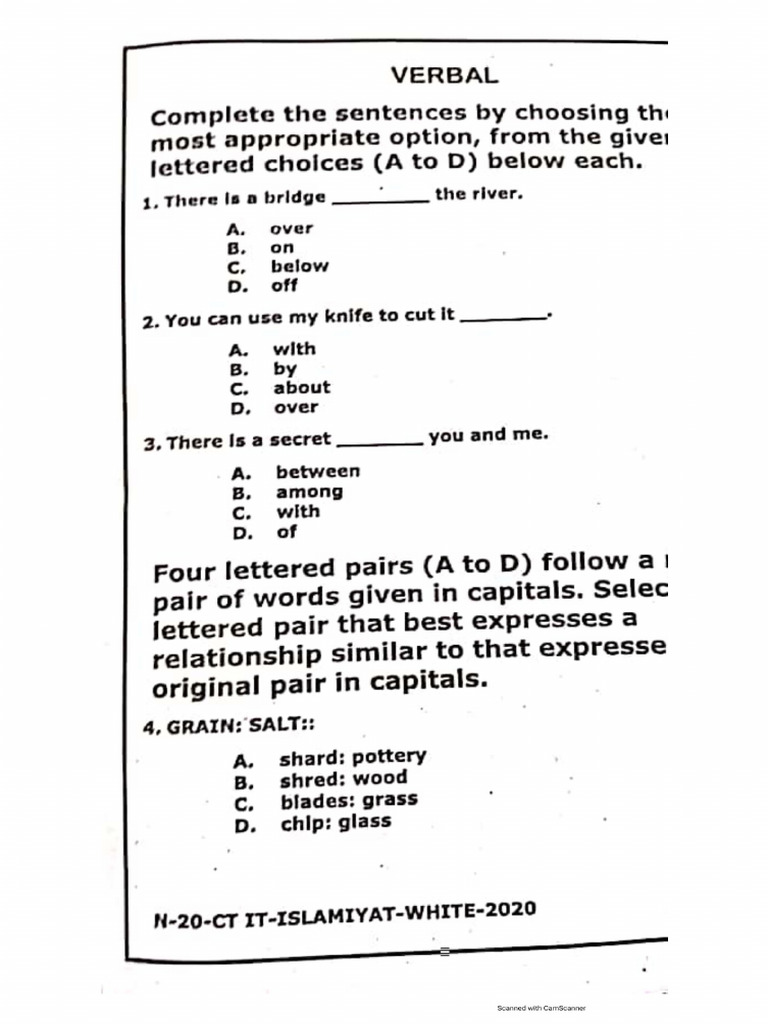 CT-IT Past Papers by Muhammad Ali (2) | PDF