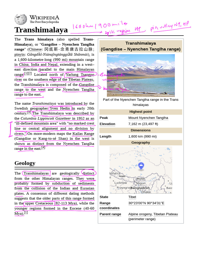 transhimlayas | PDF | Earth Sciences