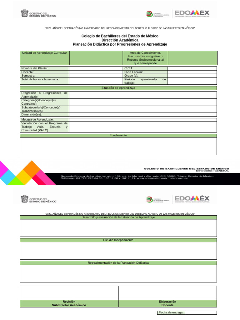 Planeación Didáctica MCCEMS | PDF
