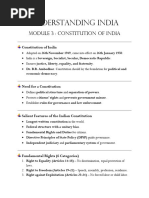 Indian Polity Detailed Notes | PDF | Constitution | Statutory Law