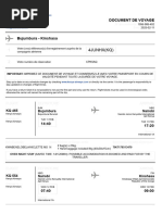 Weekly Flight Schedule for UNHAS DRC | PDF | Aviation
