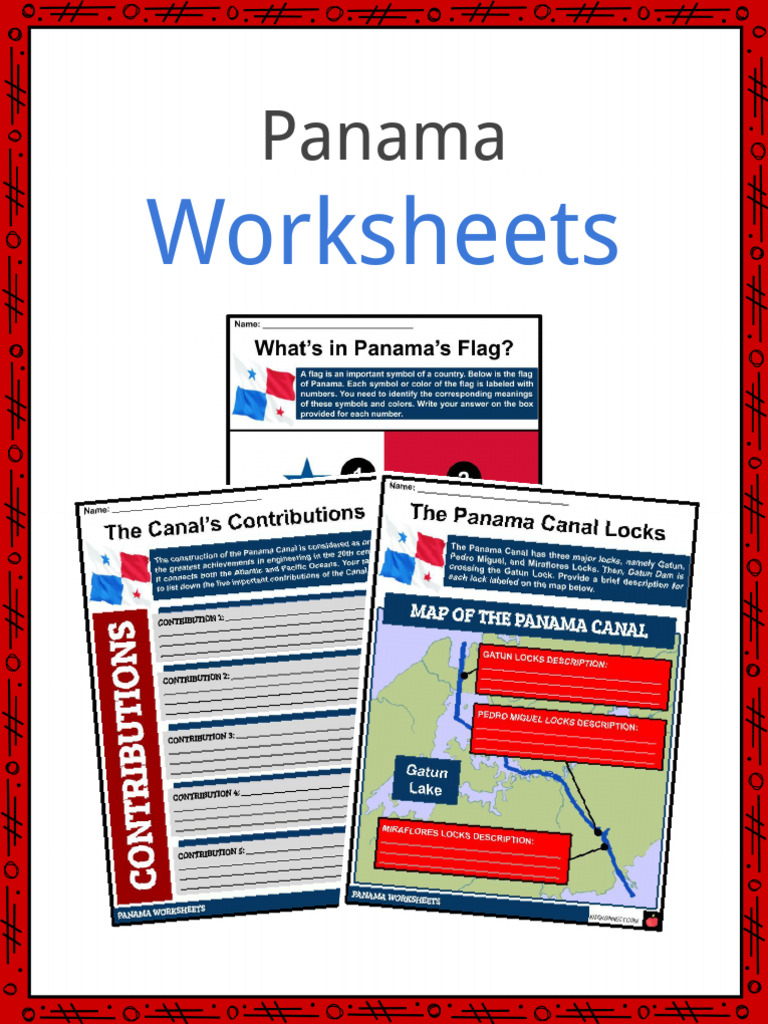 Panama Educational Worksheets Overview | PDF | Panama | Panama Canal