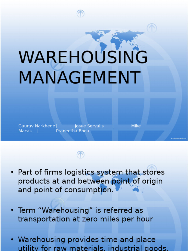 Comprehensive Guide to Warehousing Management | PDF | Warehouse | Logistics