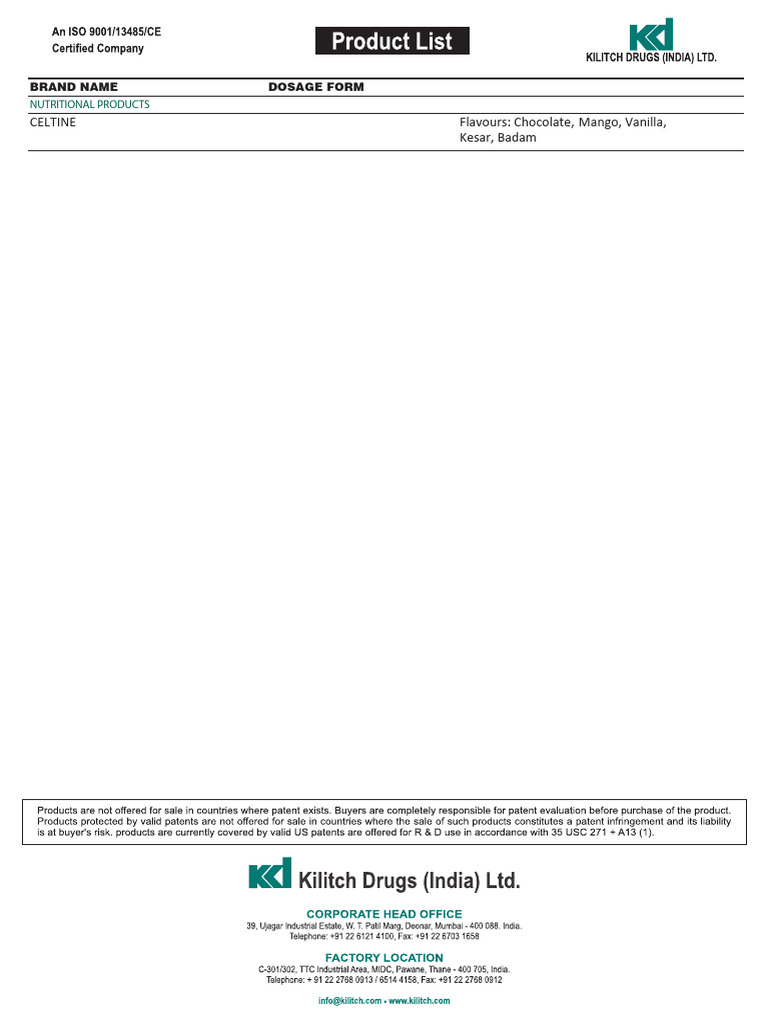 4 Nutrirional Product | PDF