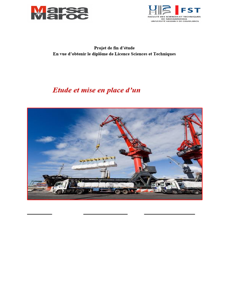 Rapport MARSA MAROC (2) | PDF | Port | Maroc