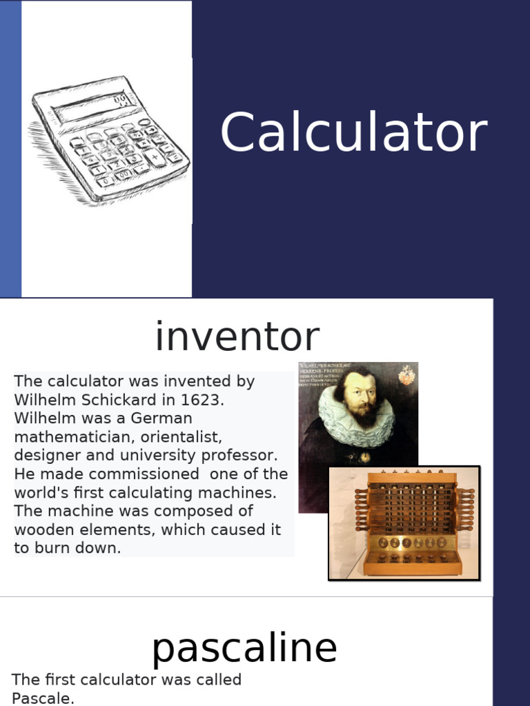 History and Evolution of Calculators | PDF