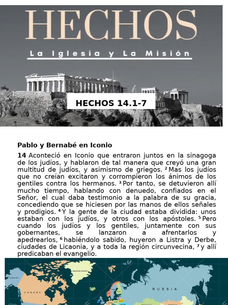 Pablo y Bernabé en Iconio | PDF