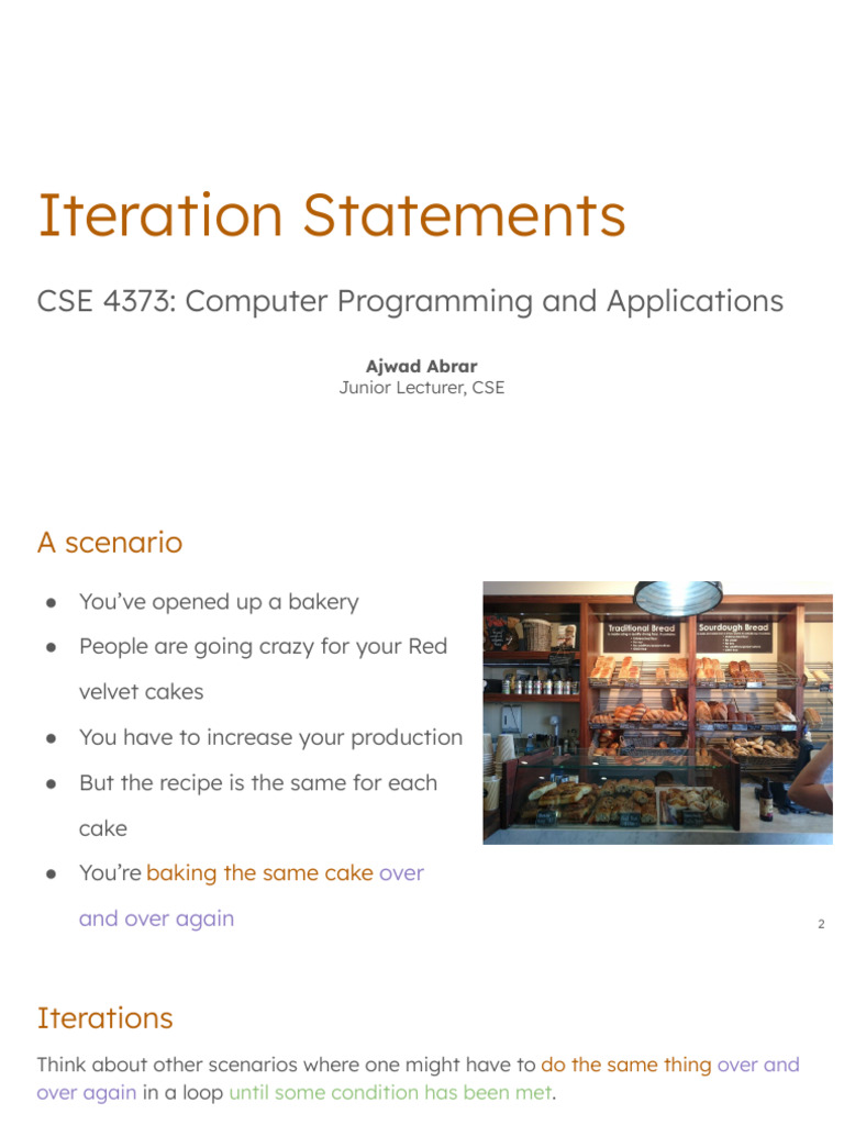 Lecture 4 Iteration Statements Pdf Control Flow Computer 1444