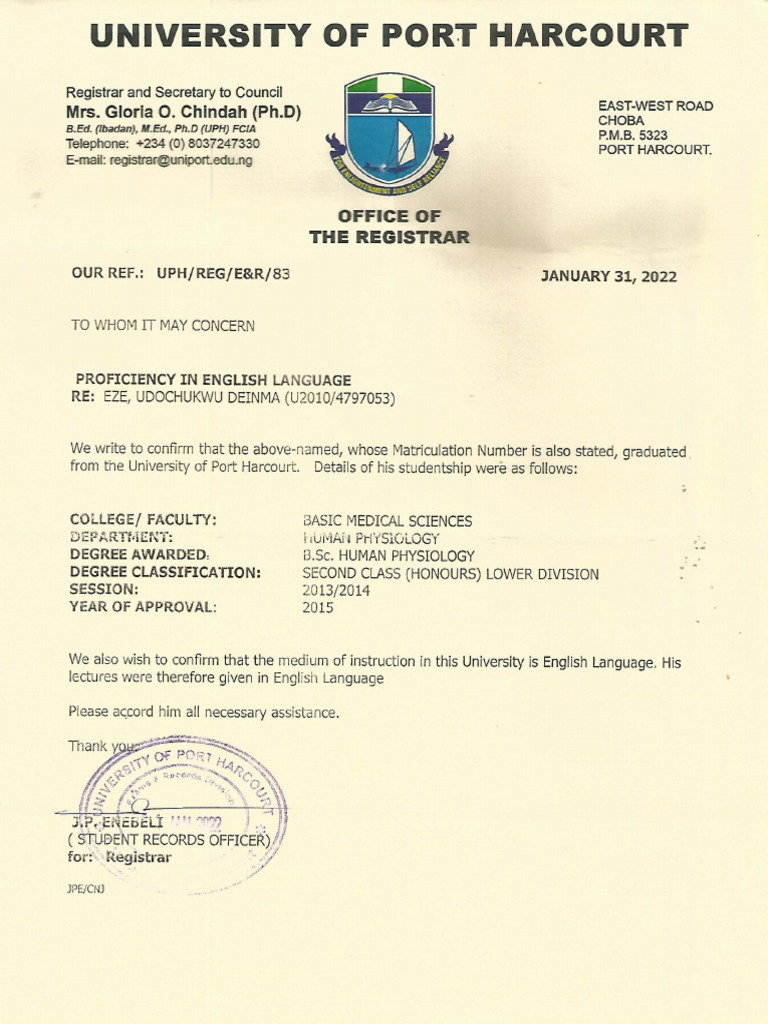 English Language Letter | PDF