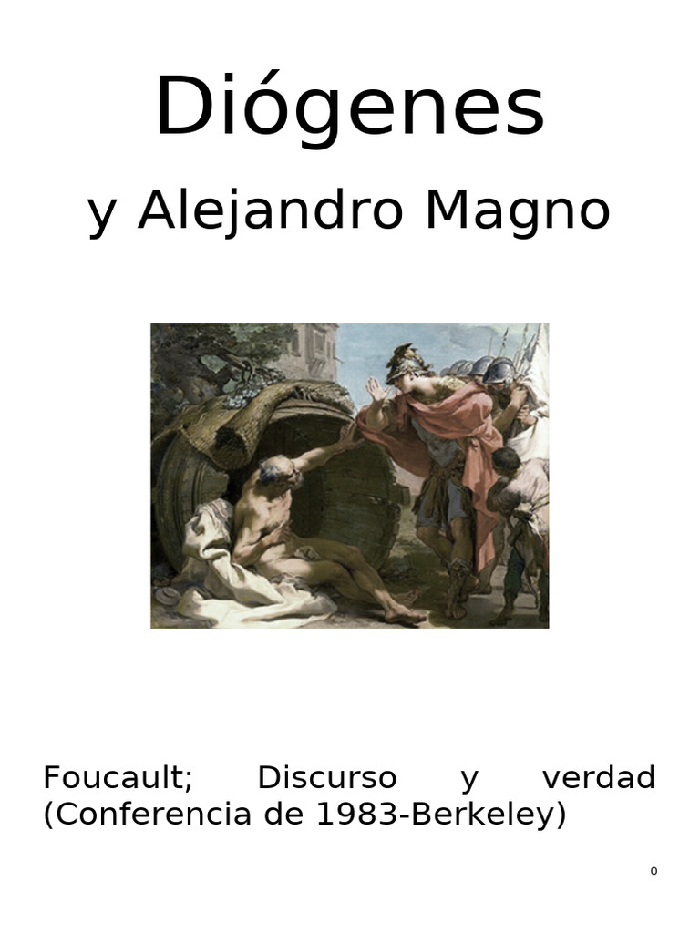Diógenes y Alejandro: Encuentro de Verdades | PDF | Alejandro el Grande ...