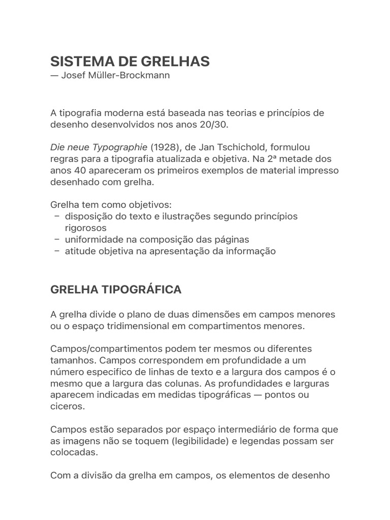 Sistemas de Grelhas na Tipografia | PDF | Tipografia | Design gráfico
