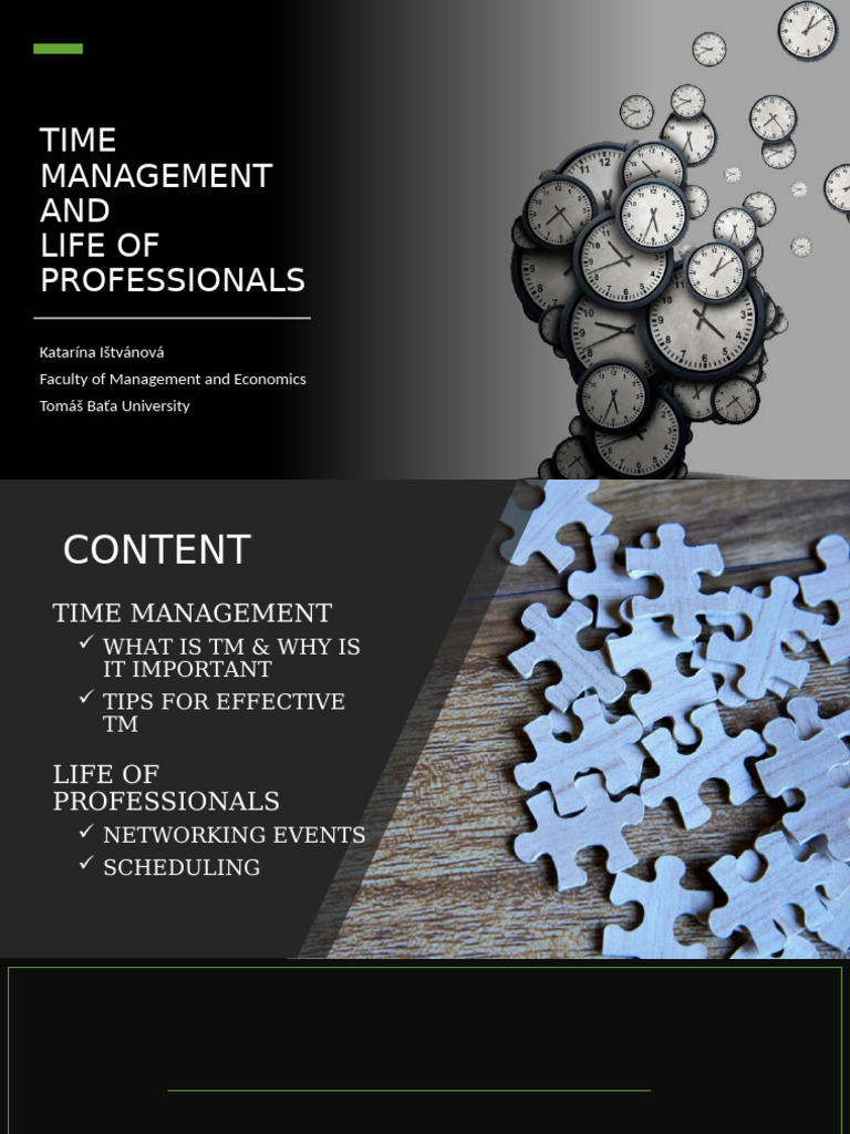 Time Management and Life of Professionals | PDF | Time Management ...