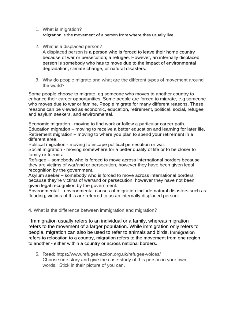 Citizenship Assessment Questions Essay Lol | PDF | Human Migration ...