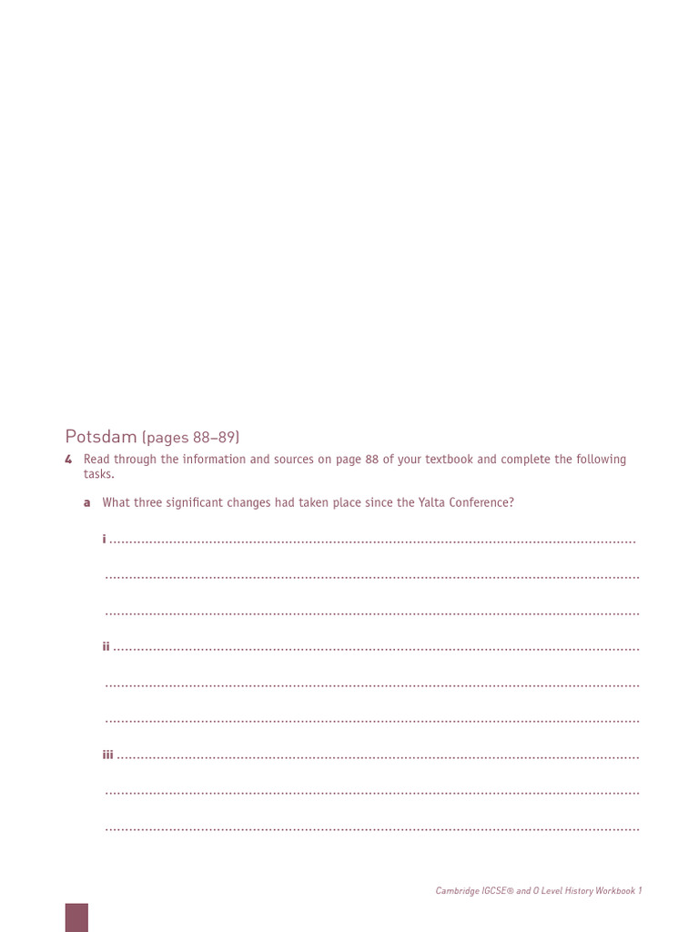 2 Potsdam Conference and Soviet Expansion Activities | PDF | Politics ...