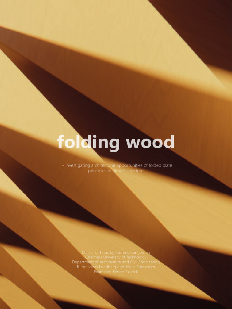Exploring Folded Plate Timber Design | PDF | Space