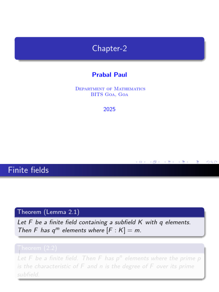 Cryptography Chapter2 2025 | PDF | Field (Mathematics) | Group (Mathematics)
