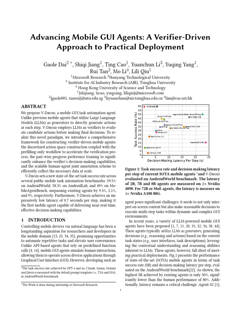 Advancing Mobile GUI Agents: A Verifier-Driven Approach To Practical Deployment | PDF | User ...