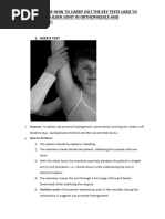Speeds Test Supraspinatus Test Whipple Test Yergasons Test | PDF ...