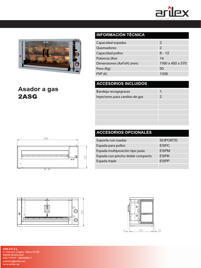Rosticero Valmex 27: Especificaciones y Accesorios | PDF