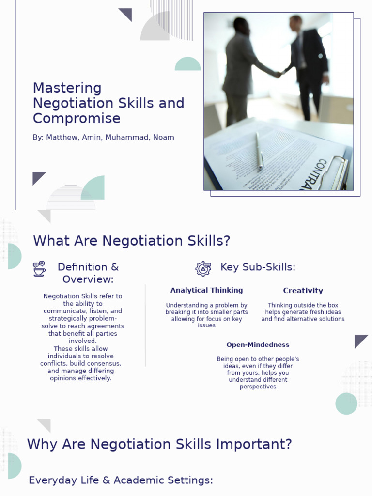 Business Negotiations | PDF | Negotiation | Human Communication