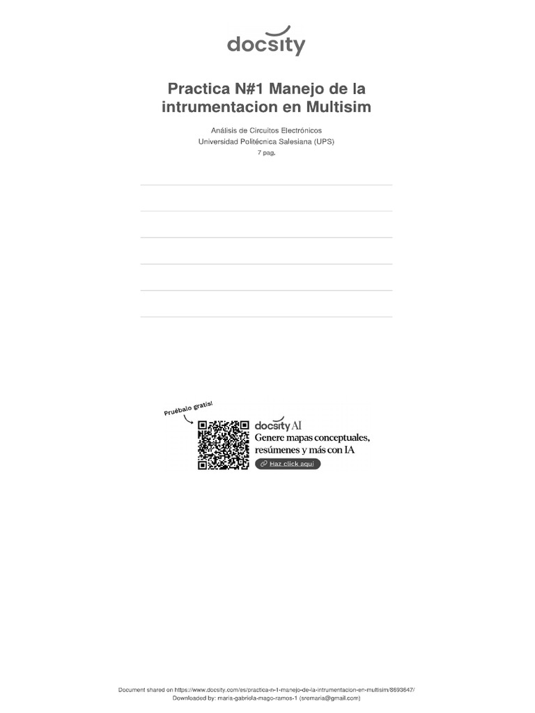 Otra Guia - Uso Del Multisim | PDF