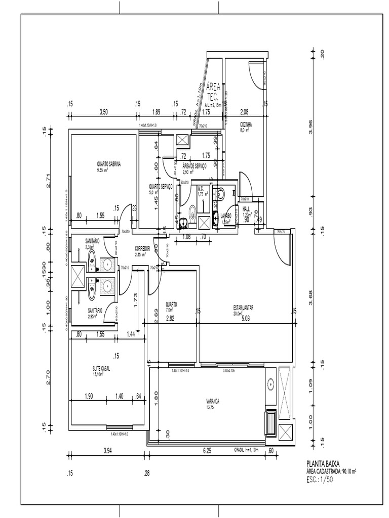 Planta Baixa - Trabalho Final - A3 | PDF