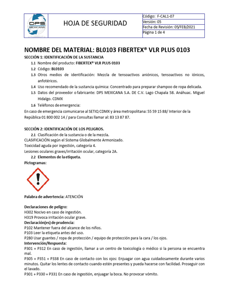 Shampoo Vel Rosita Pdf Agua Química