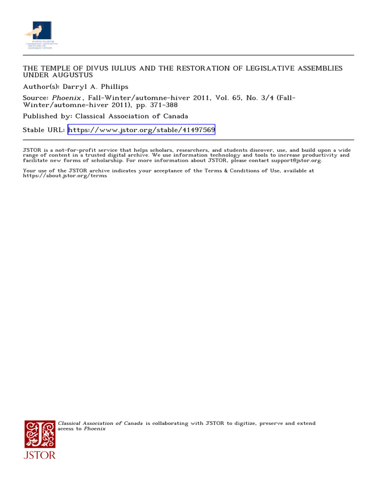 The Temple of Divus Iulius | PDF | Augustus | Ancient Europe