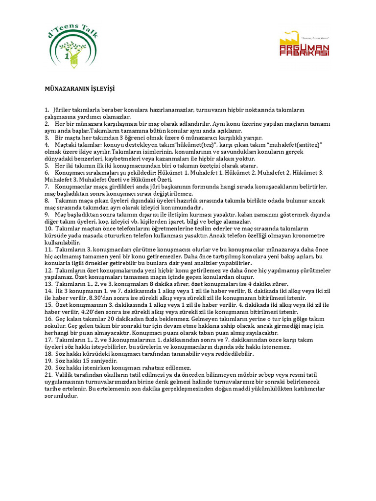 DTT Debate Guide (T) | PDF