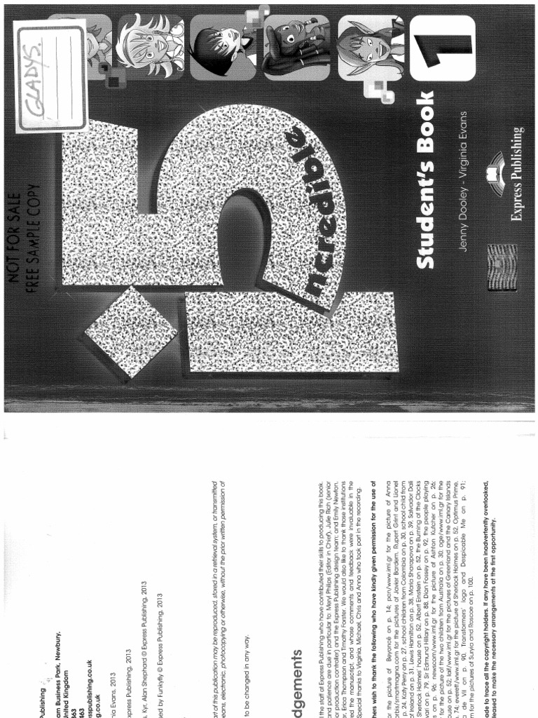 Incredible 5 1 Student Book | PDF