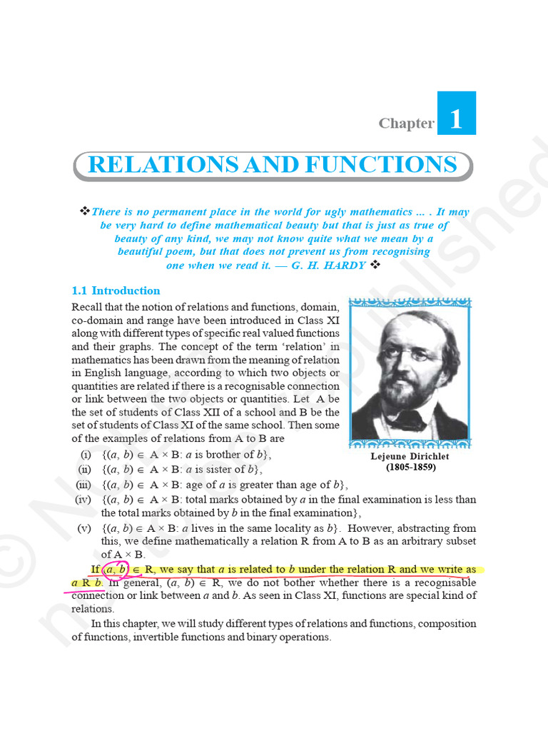 Relation & Function | PDF | Function (Mathematics) | Functions And Mappings