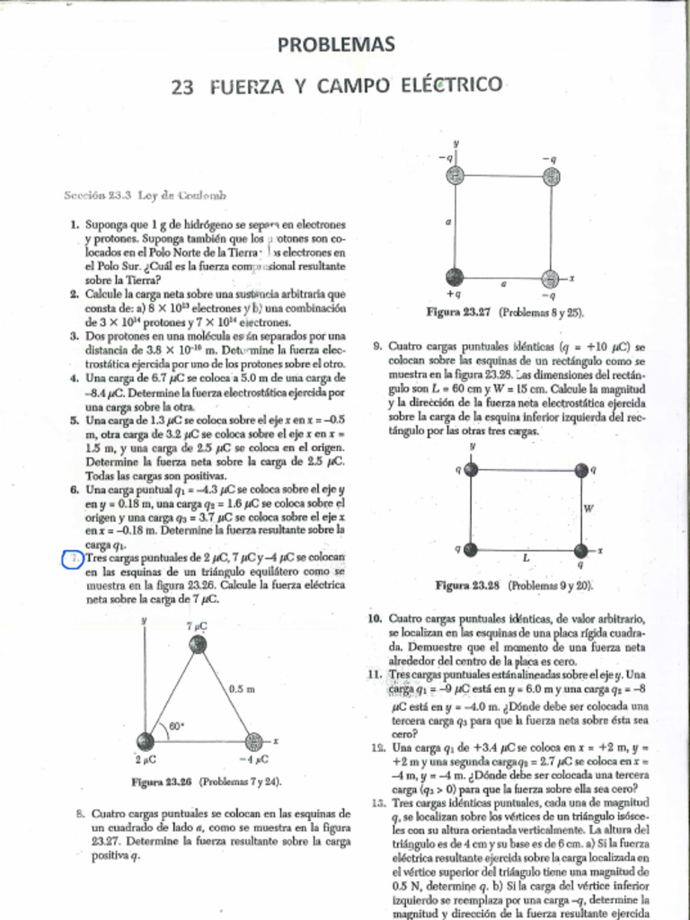 !GuÃ_a prÃ¡ctico Campos ElÃ©ctricos, Ley de Gauss y Potencial | PDF