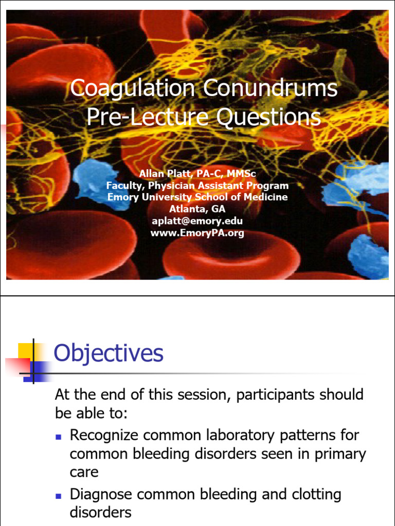 Coag Cases Questions - Emory | PDF | Transaminase | Alanine Transaminase